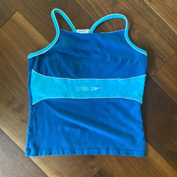 Speedo | Tops | Speedo High Neck Crop Workout Top | Poshmark